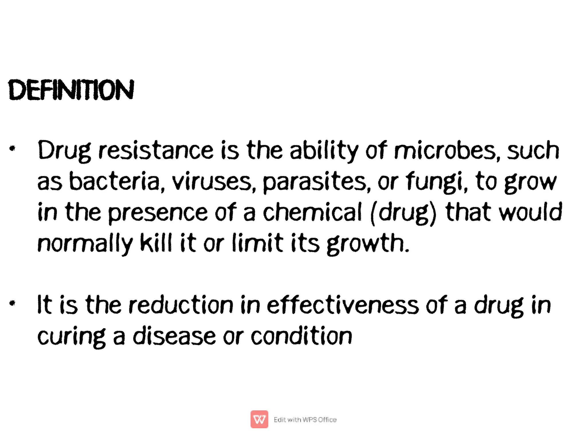 DRUG RESISTANCE-WPS Office(1).pdf TYPES OF DRUG RESISTANCE | PDF