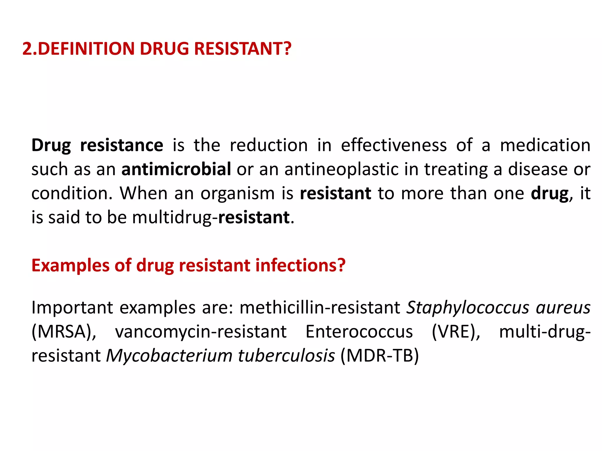 Drug resistance and multiple drug therapy-by Dr.Jibachha Sah | PPT