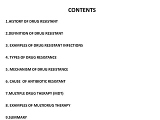 Drug resistance and multiple drug therapy-by Dr.Jibachha Sah | PDF