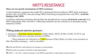 Drug resistance in Human deficiency virus | PPTX