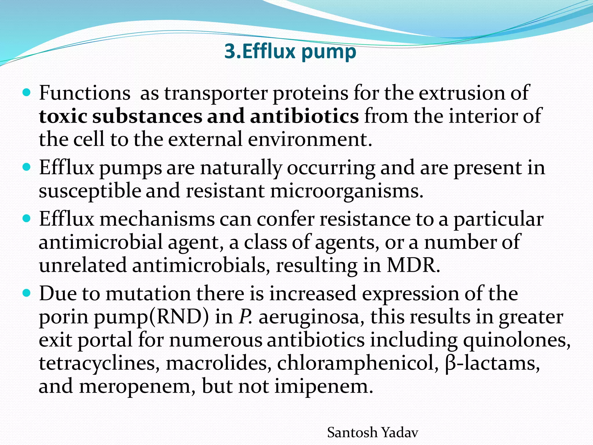Drug Resistance Mechanism | PPTX