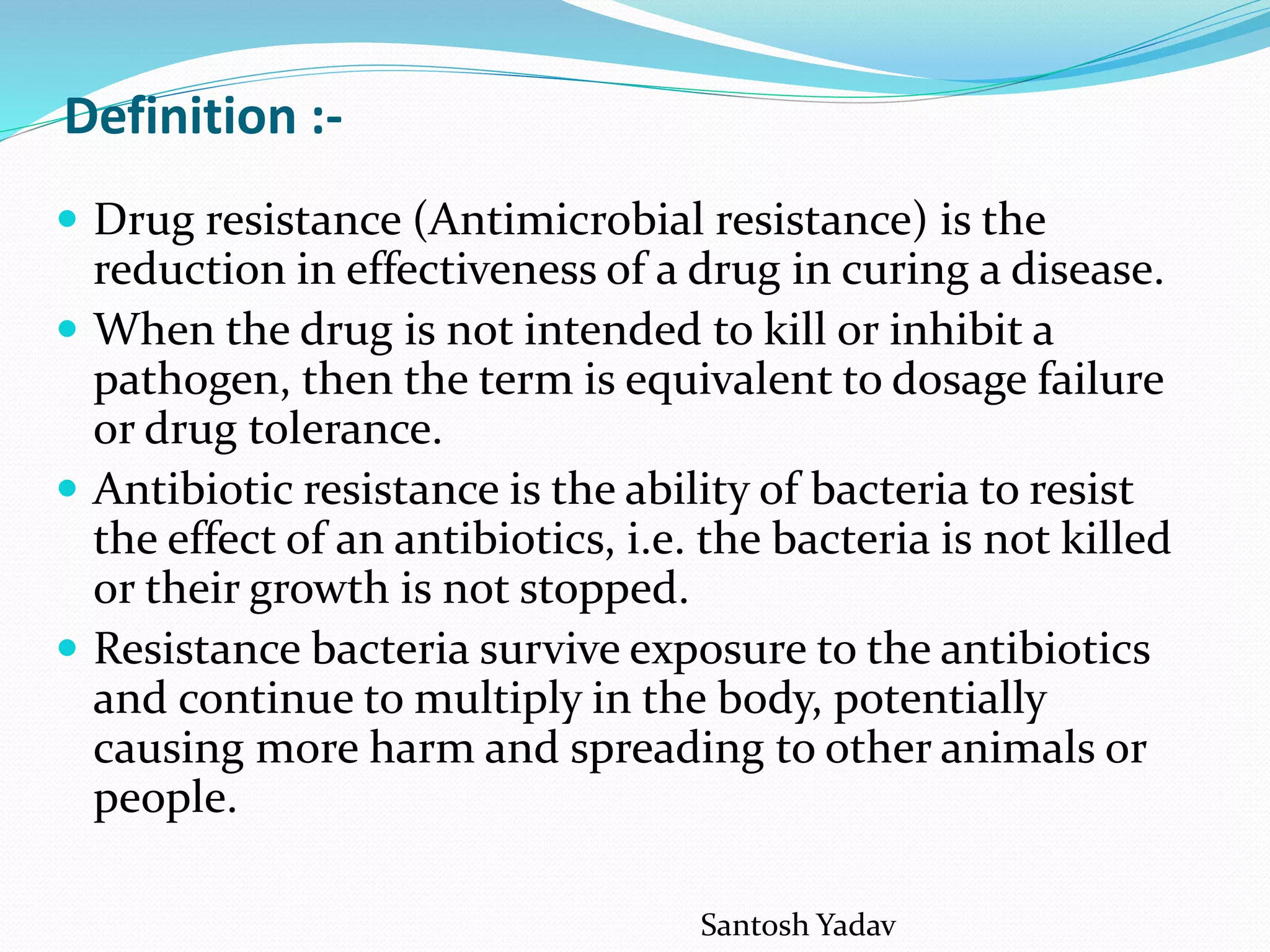 Drug Resistance Mechanism | PPTX
