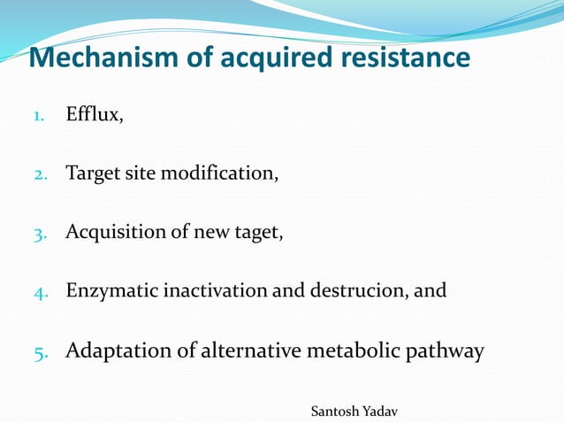 Drug Resistance Mechanism | PPTX | Pharmaceutical Drugs | Medical Health