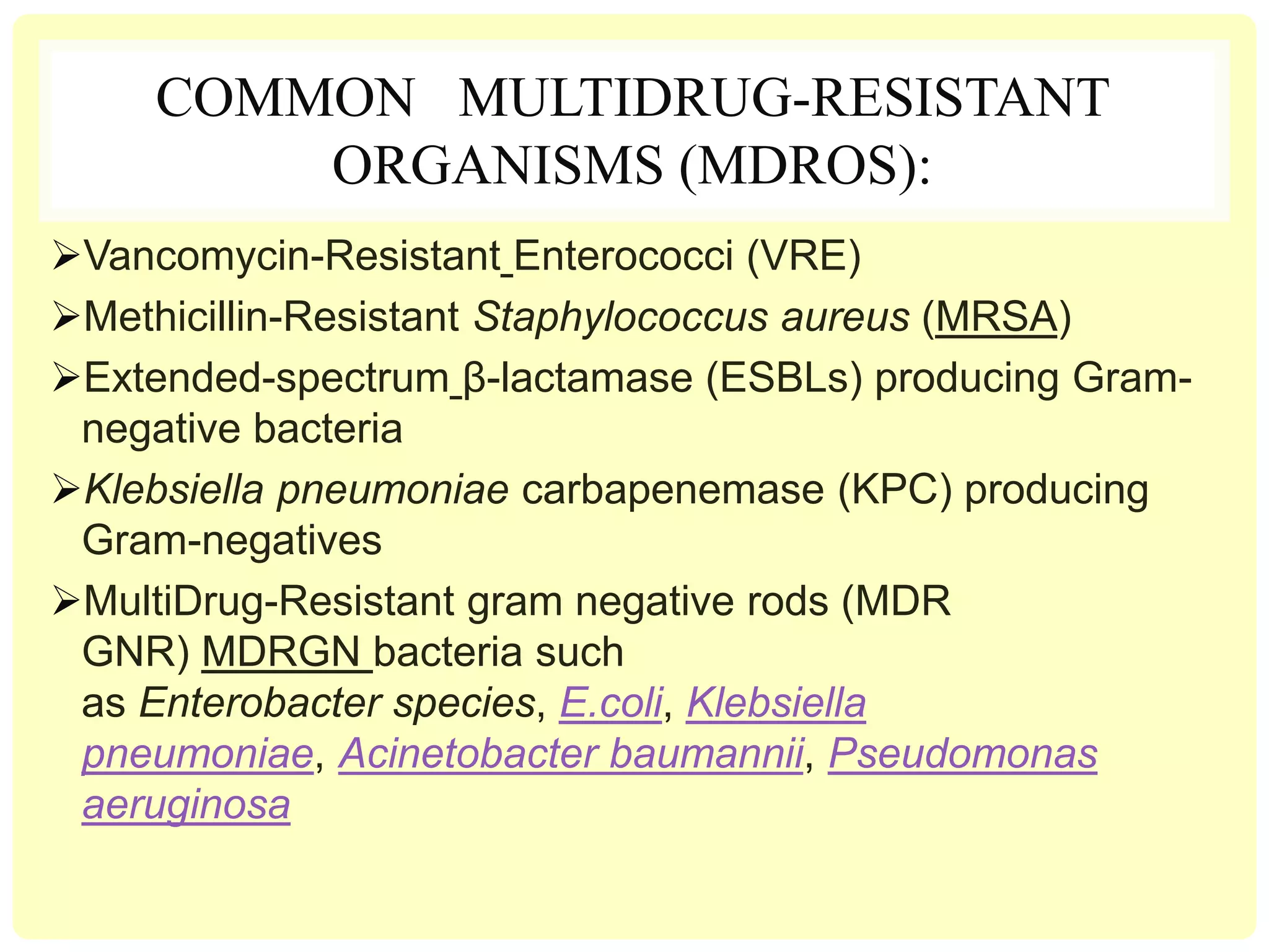 Multidrug resistance in Microbes | PPTX
