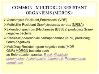 Multidrug resistance in Microbes | PPTX