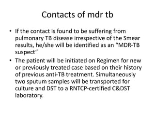 DRUG RESISTANT TUBERCULOSIS,DIAGNOSIS AND TREATMENT | PPTX