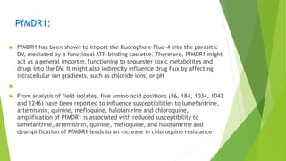 Drug resistance against malaria | PPTX