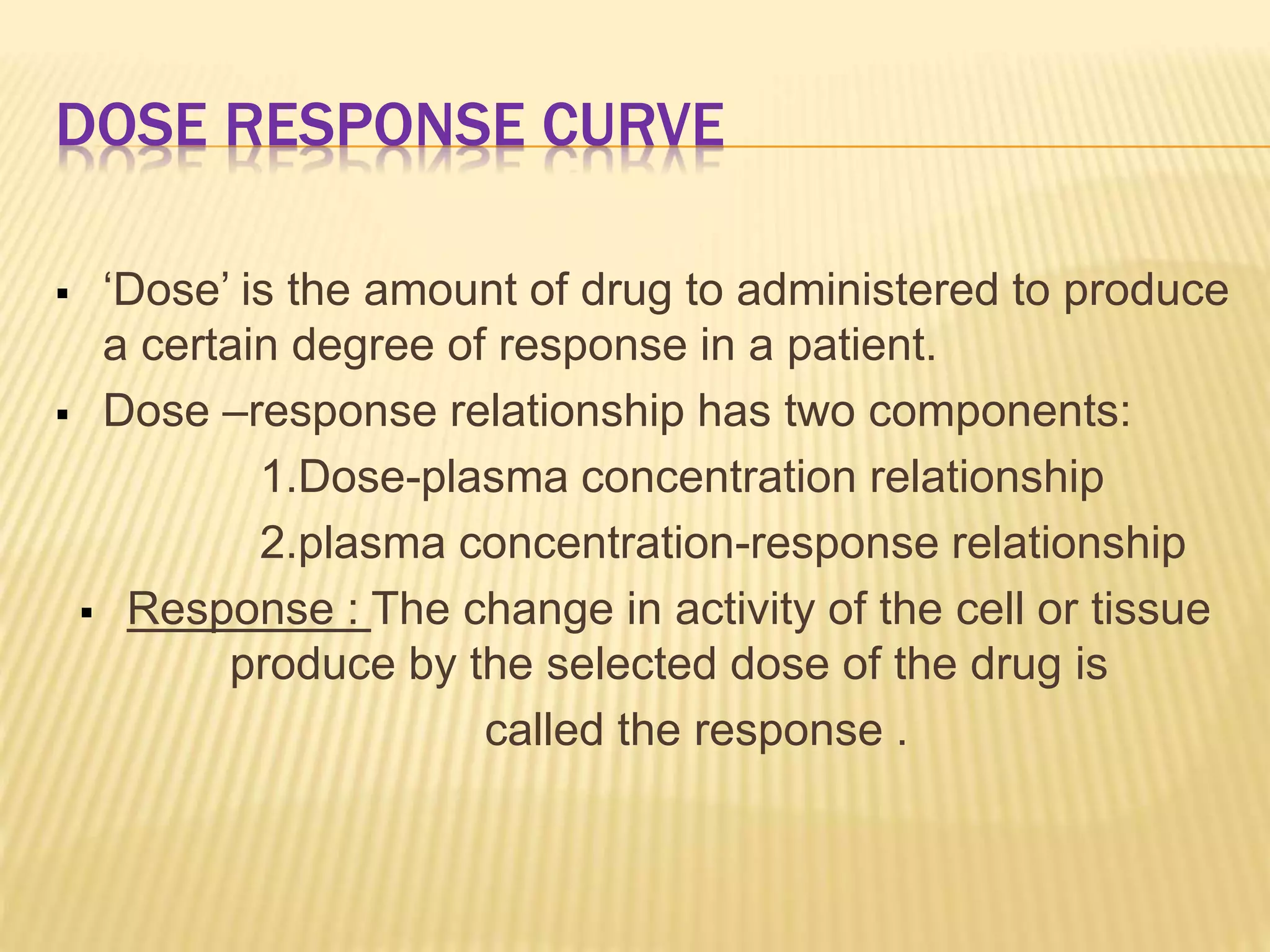 Drug response curve | PPTX