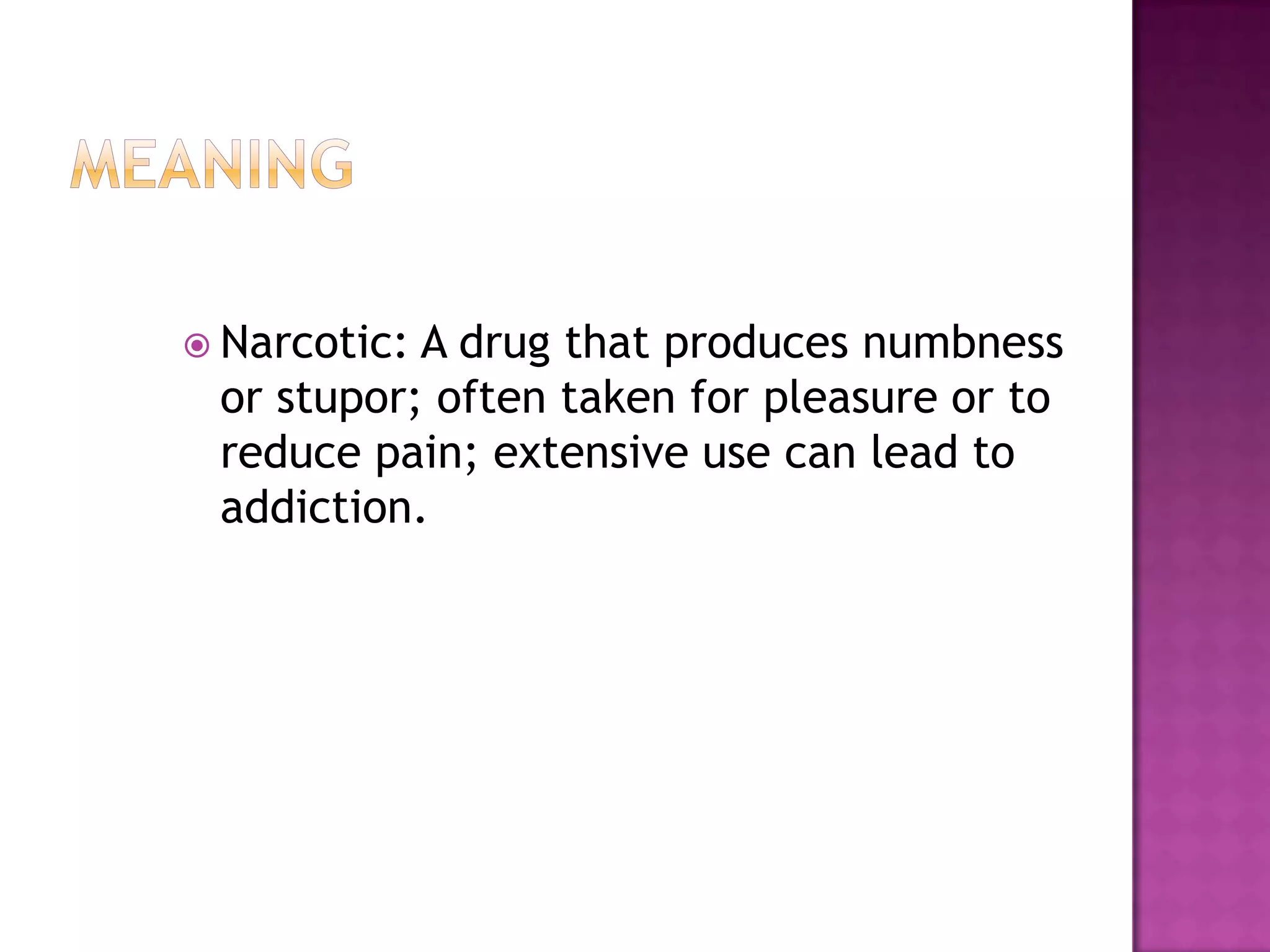 Drugs: Meaning & Types | PPTX