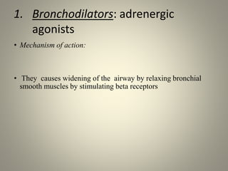 drugs, respiratory drugs, .pptx