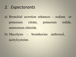 drugs, respiratory drugs, .pptx