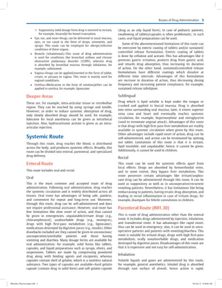 DRUGS.pdf, about drugs and their routes of administration. | PDF