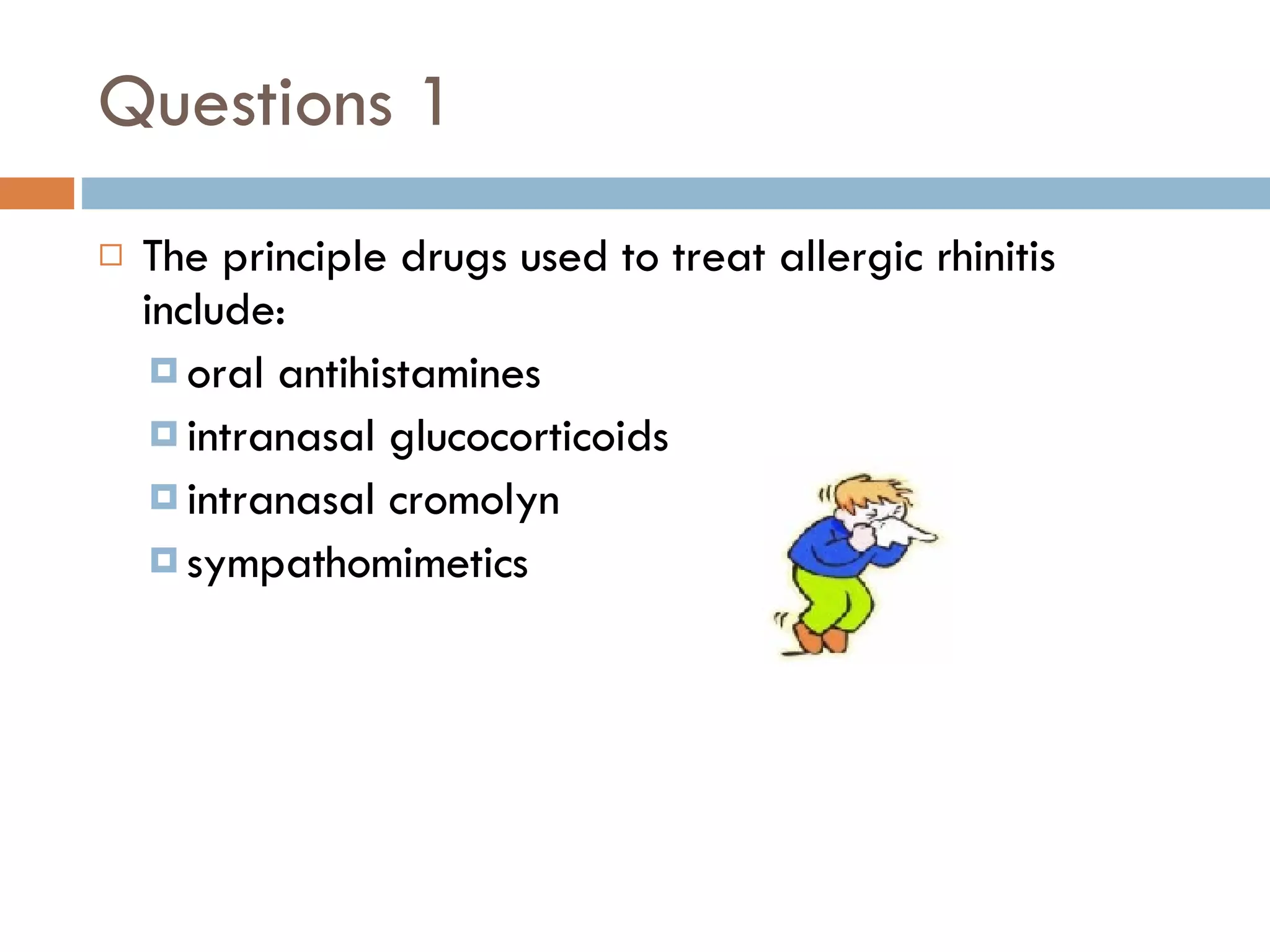 Drugs for Allergic Rhinitis Cough and Colds | PPT