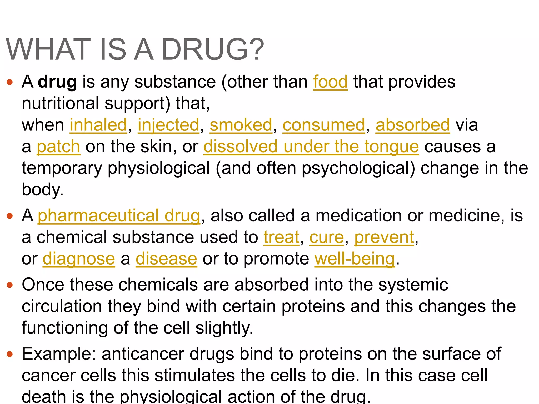 Drugs pharmaceutical compounds | PPTX