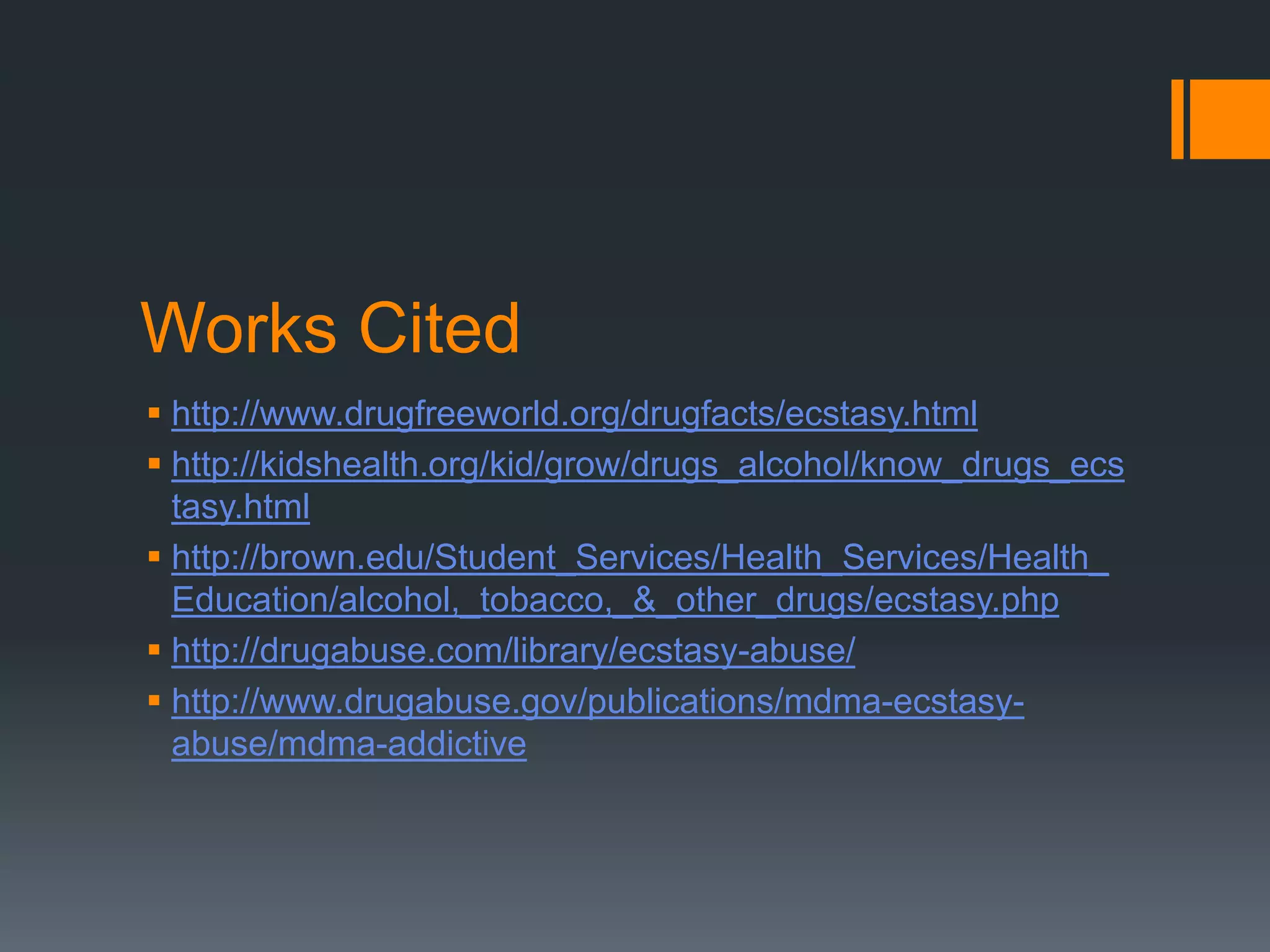 Ecstasy and its Affects | PPTX