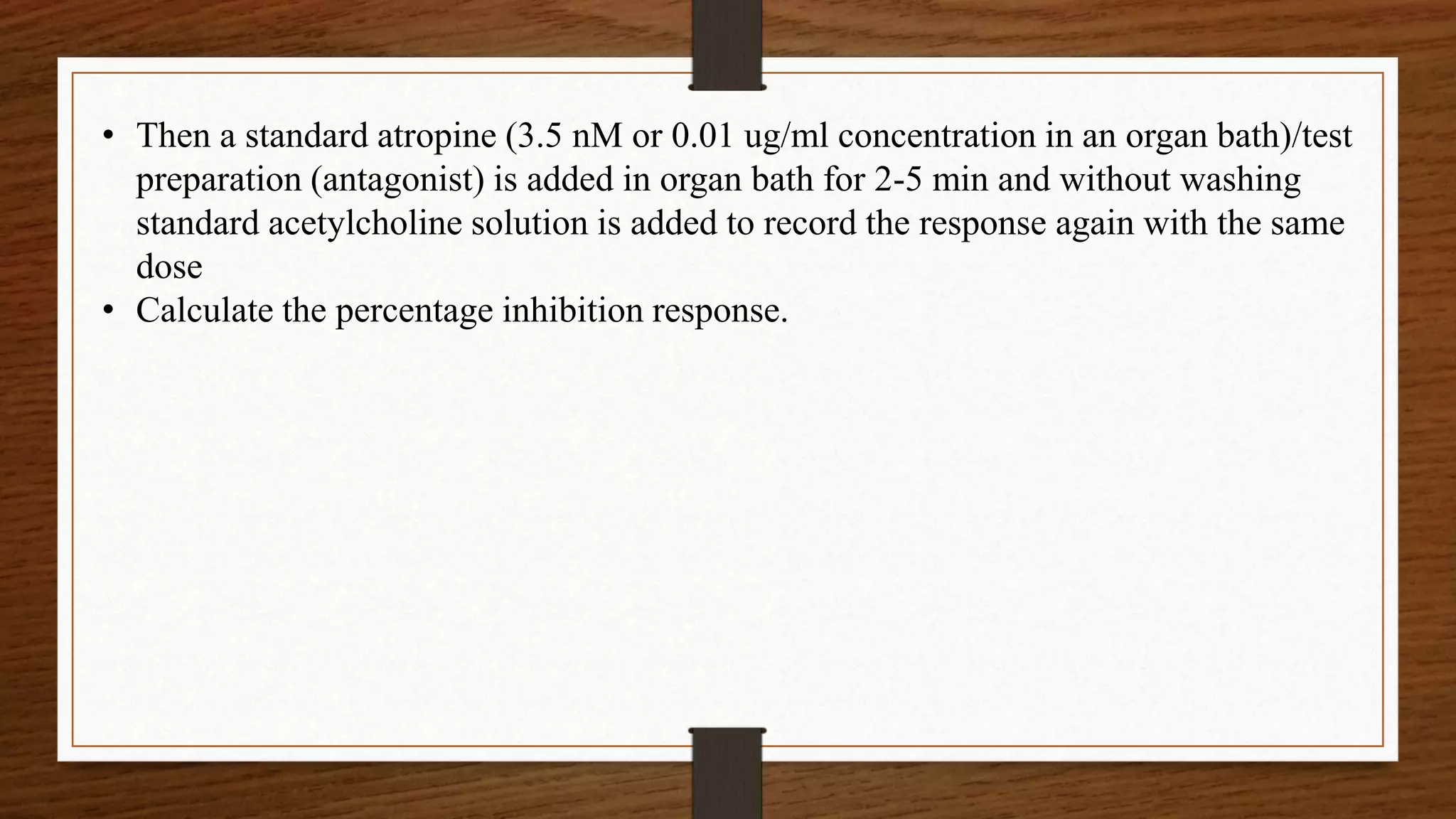 Pre clinical screening models for drugs acting on Autonomic nervous ...