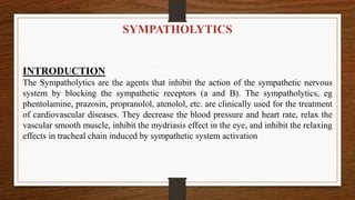 Pre clinical screening models for drugs acting on Autonomic nervous ...