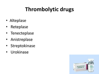 Drugs acting on blood | PPTX