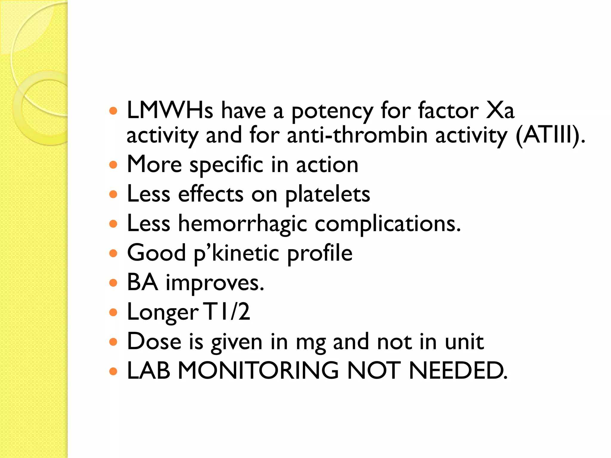 Drugs acting on blood and blood forming organs | PDF