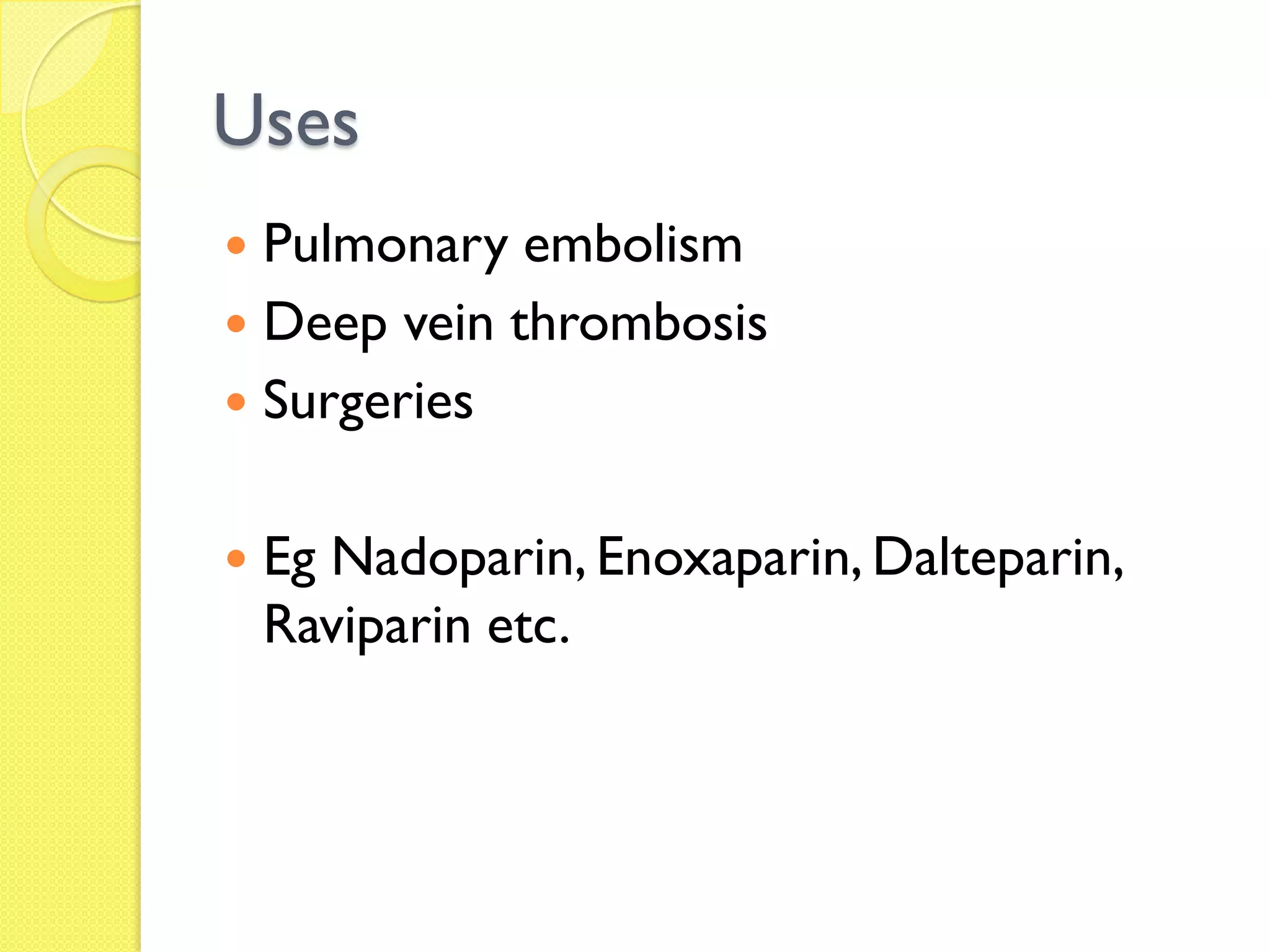 Drugs acting on blood and blood forming organs | PDF