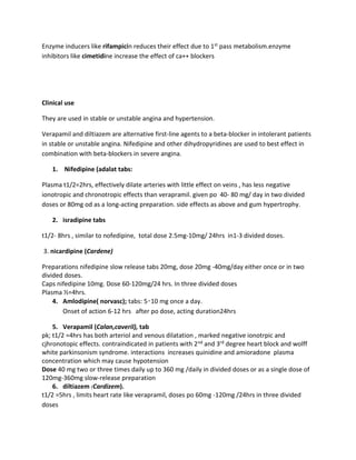 DRUGS ACTING ON CARDIOVASCULAR SYSTEm 1.docx | Heart and Cardiovascular ...