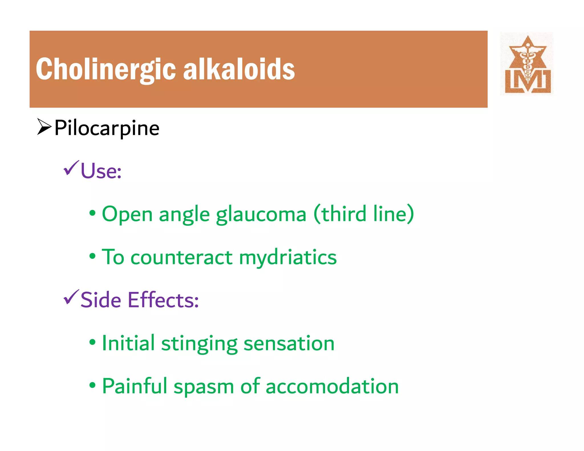 Drugs Acting on Cholinergic System 1 | PDF