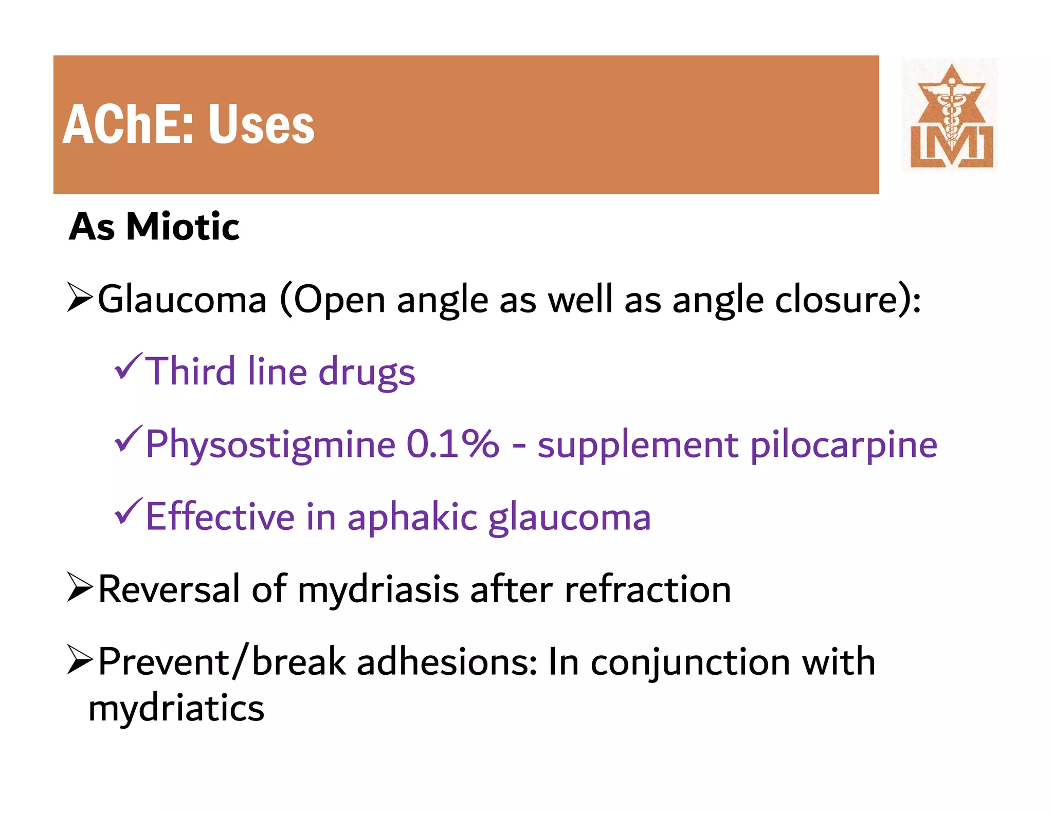 Drugs Acting on Cholinergic System 1 | PDF