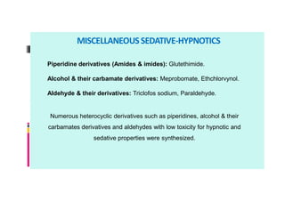 Drugs acting on cns sedative and hypnotics | PDF | Illegal Drugs ...