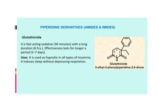 Drugs acting on cns sedative and hypnotics | PDF