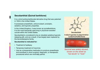 Drugs acting on cns sedative and hypnotics | PDF | Illegal Drugs ...