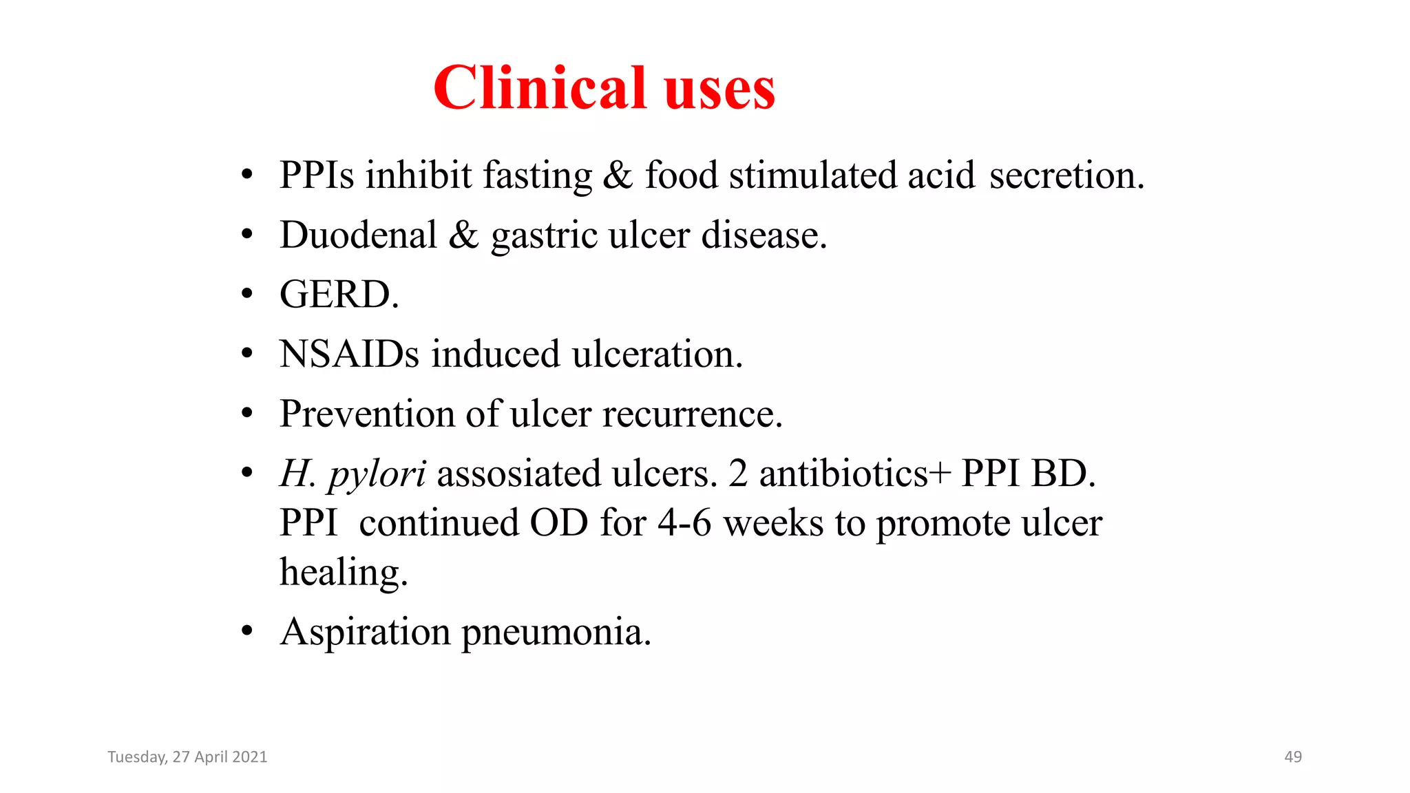 Drugs acting on GIT disorders | PPTX