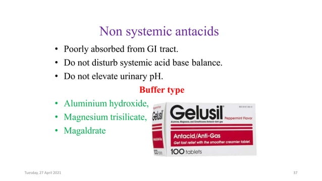Drugs acting on GIT disorders | PPTX | Endocrine and Metabolic Diseases ...