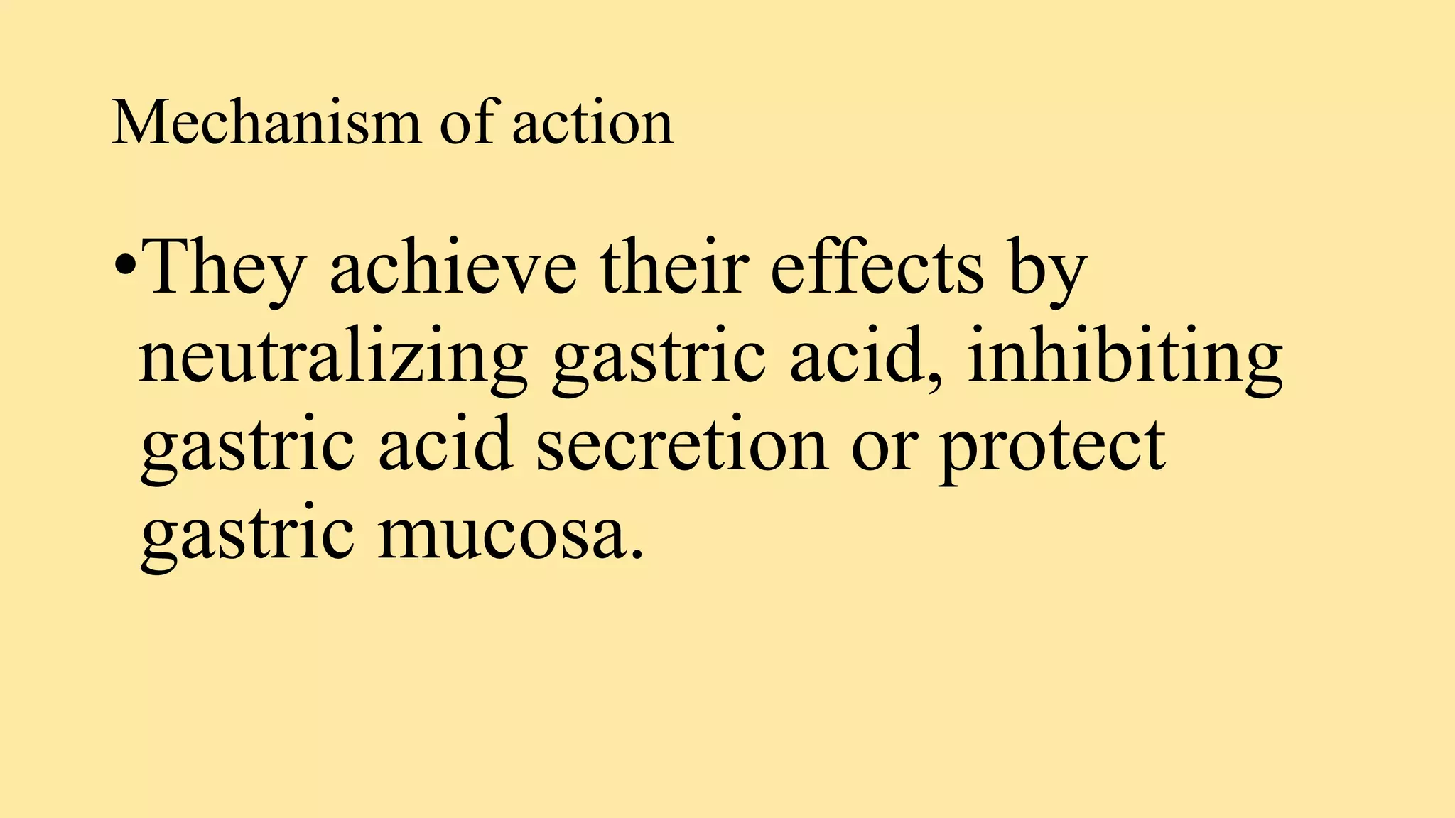 Drugs acting on G.I. system | PPTX