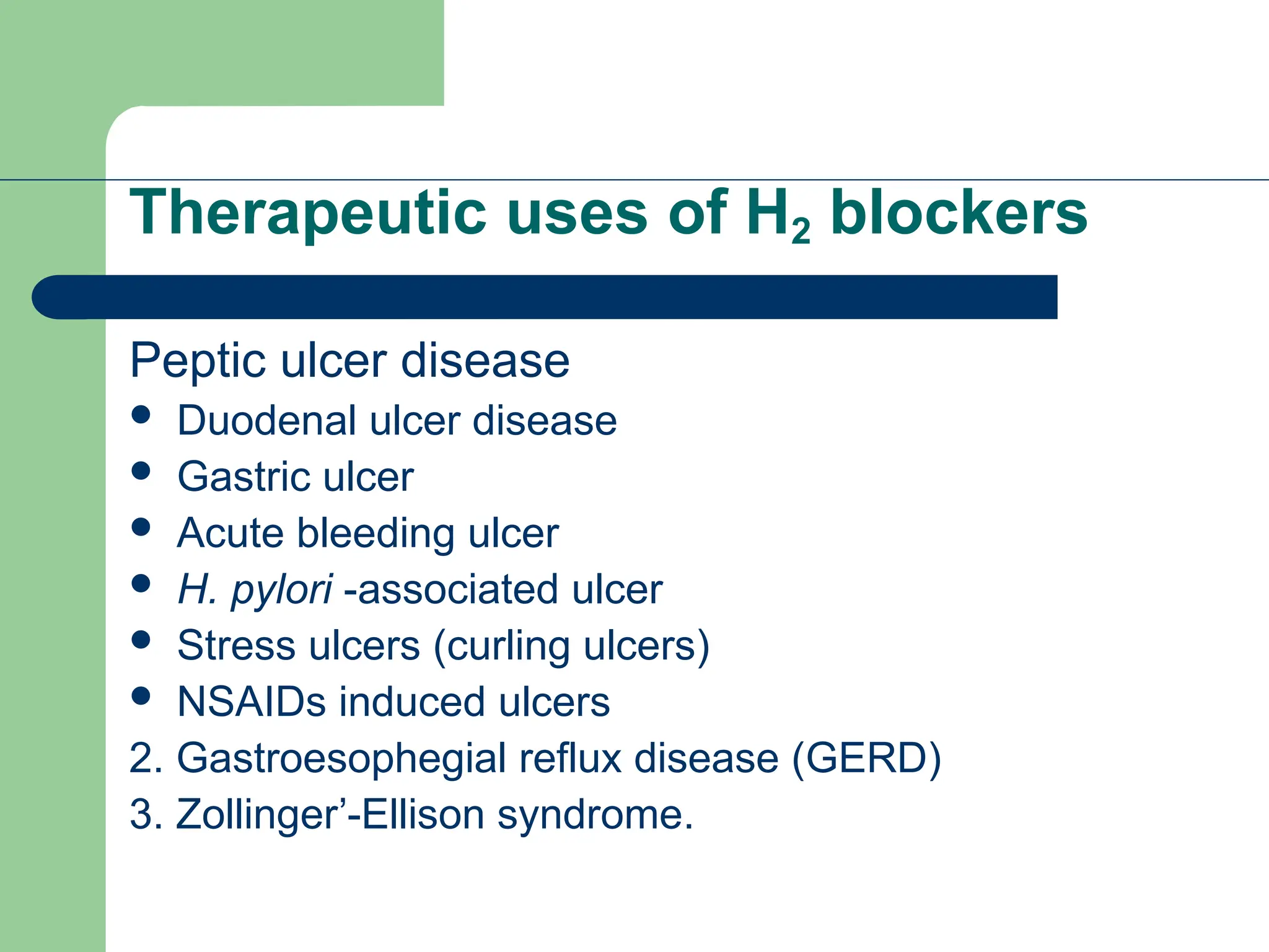 Drugs used in treatment of Peptic Ulcer: A Gastrointestinal tract ...