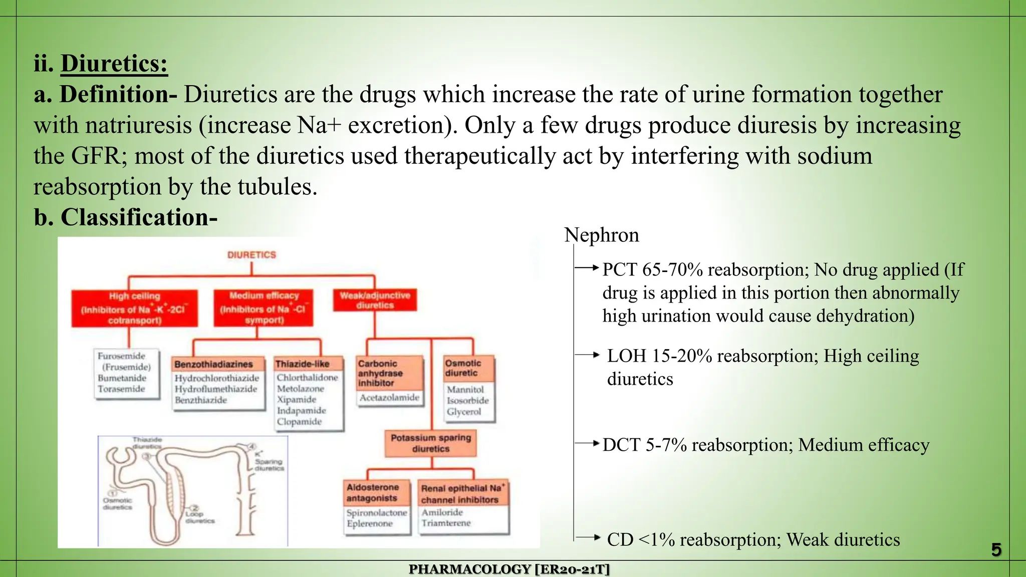 Drugs Acting on Kidney, Prepared by Mriganka Giri | PPTX