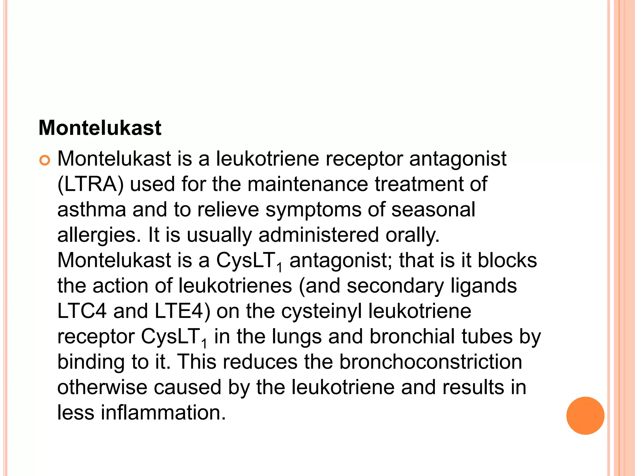 Drugs acting on respiratory system | PPTX