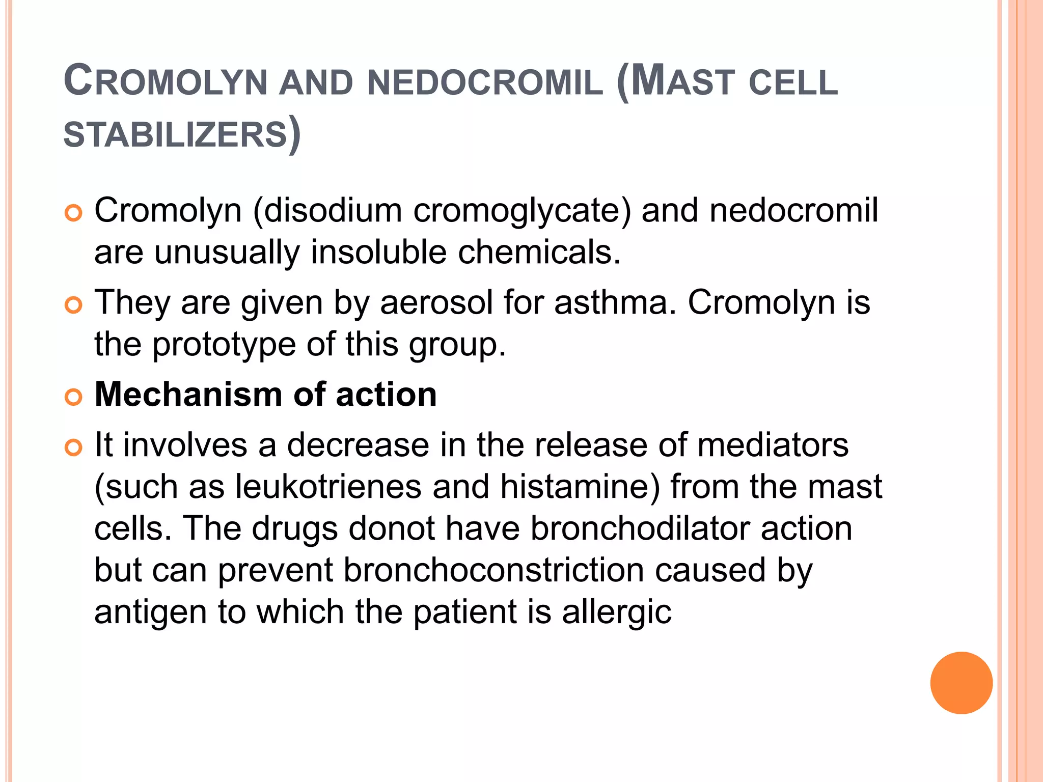 Drugs acting on respiratory system | PPTX