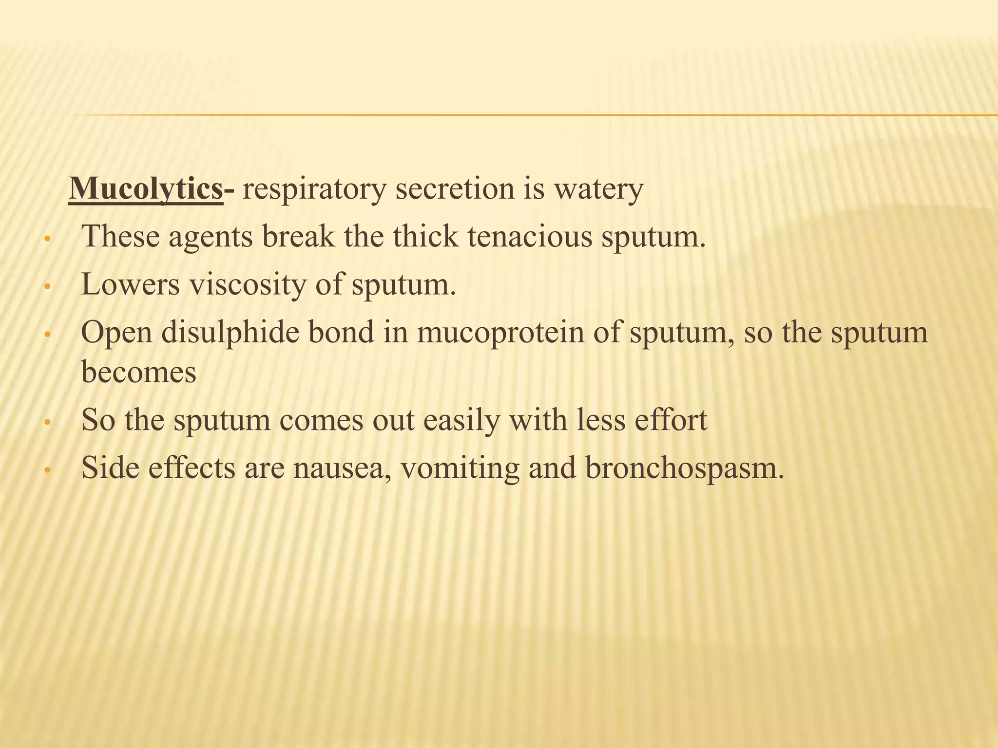 Drugs acting on respiratory system | PPTX