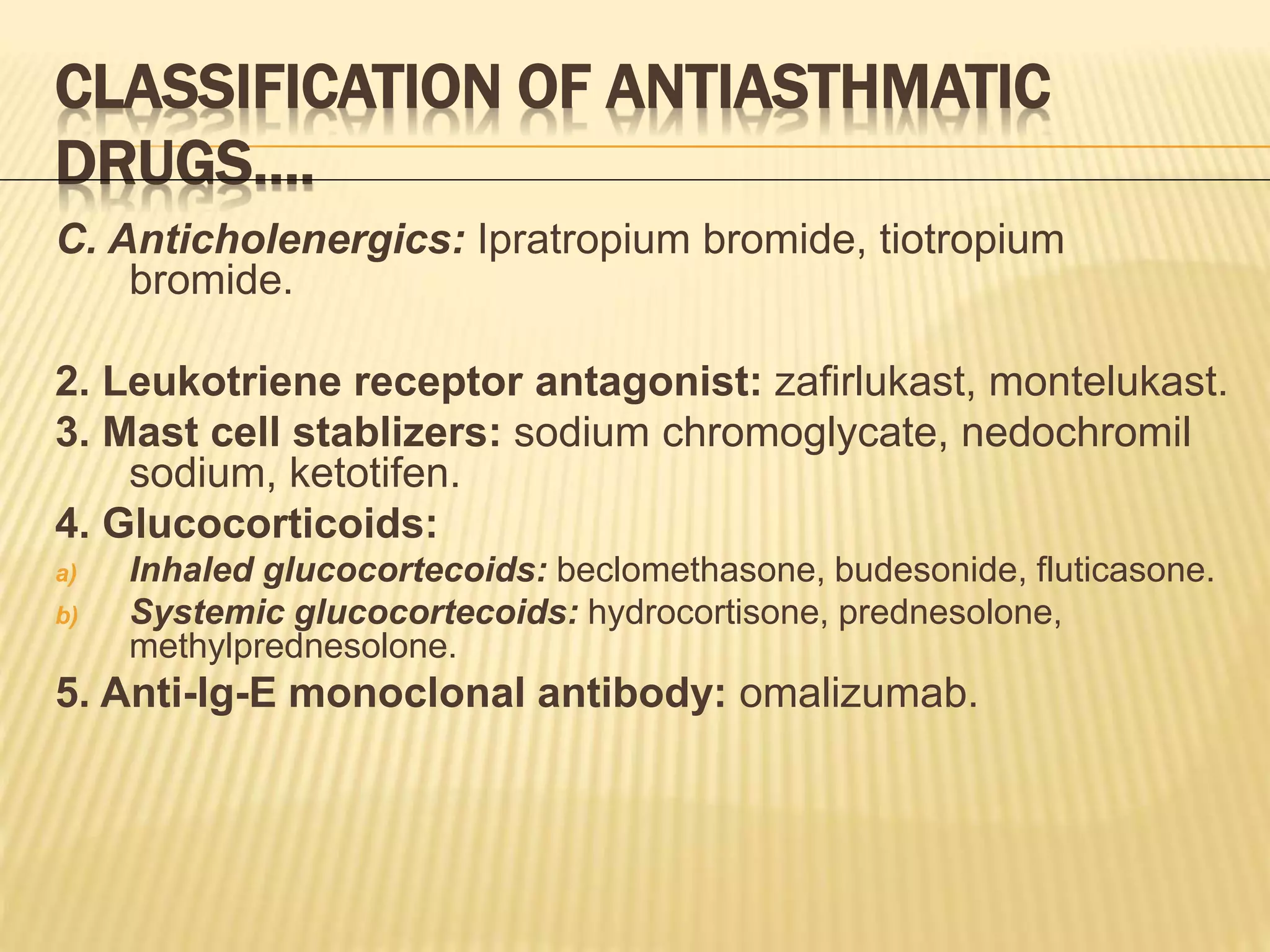 Drugs acting on respiratory system | PPTX