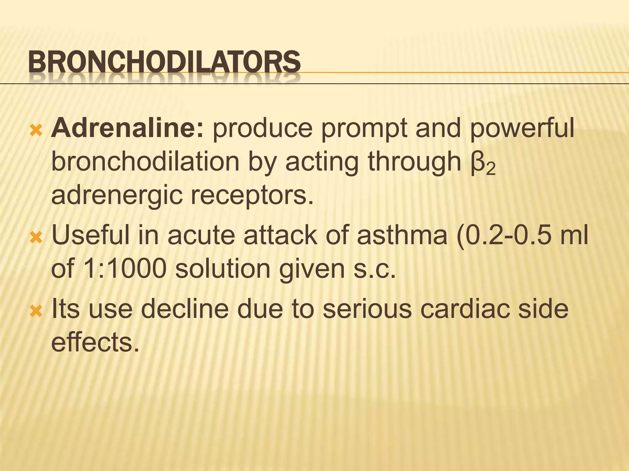 Drugs acting on respiratory system | PPTX