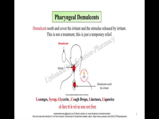 Drugs acting on respiratory system | PPTX