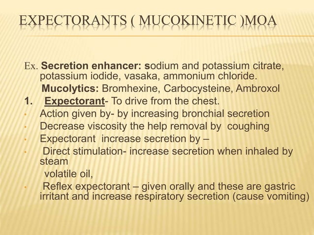 Drugs acting on respiratory system | PPTX