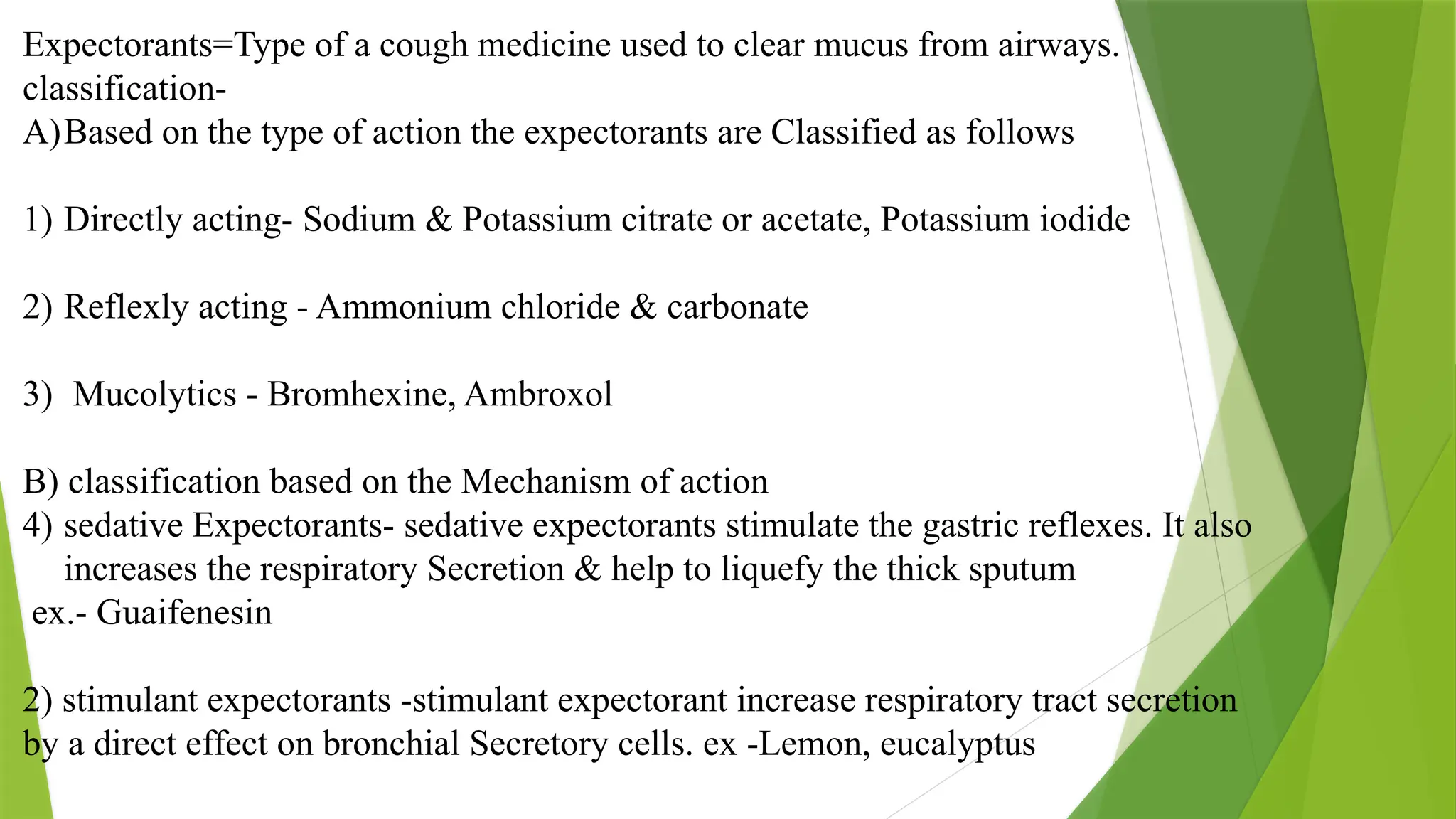 Drugs acting on respiratory system. pptx | PPTX