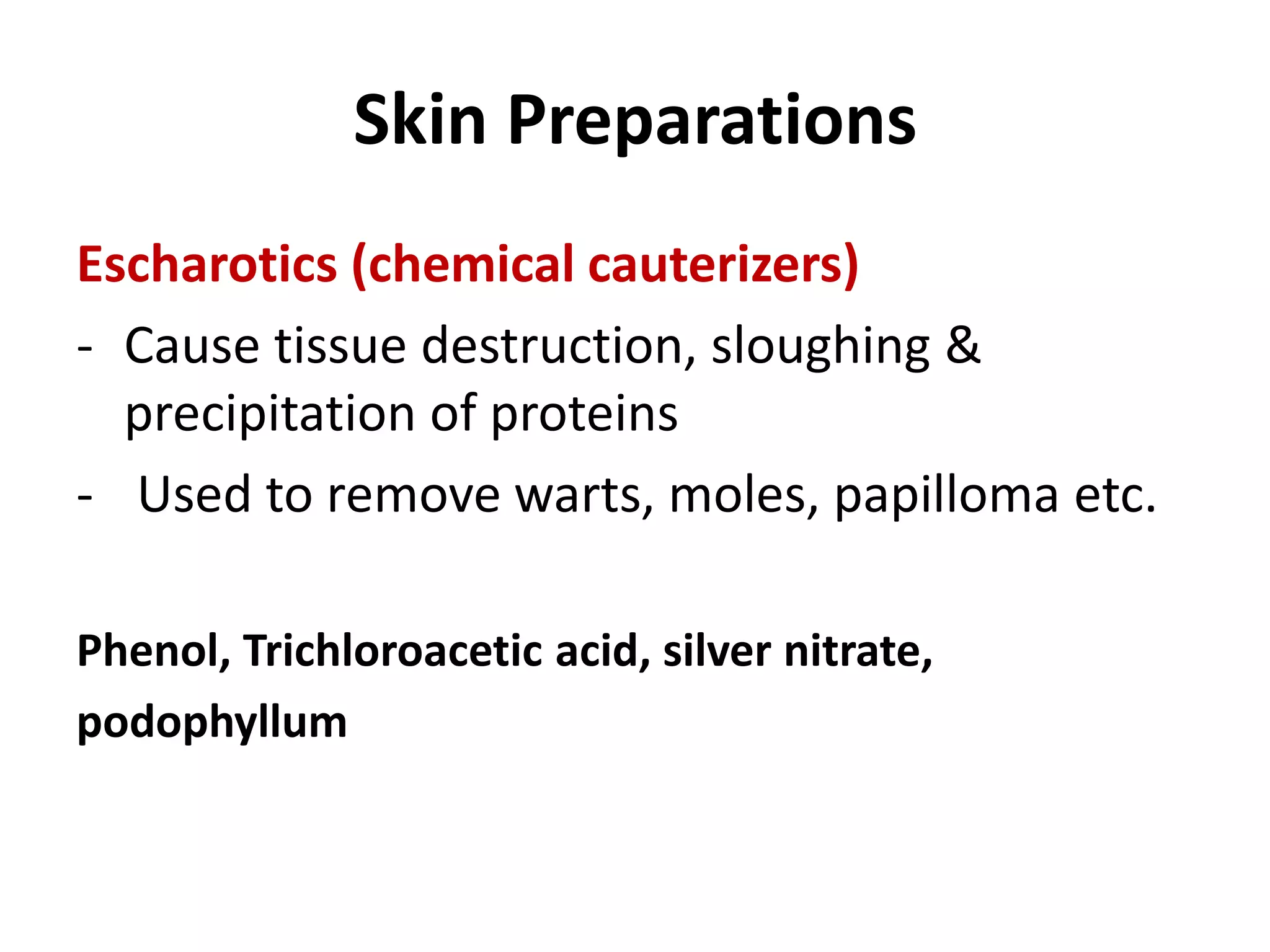 Drugs acting on Skin and Mucous membrane | PPTX