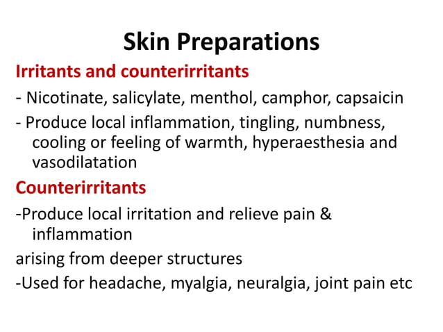 Drugs acting on Skin and Mucous membrane | PPTX