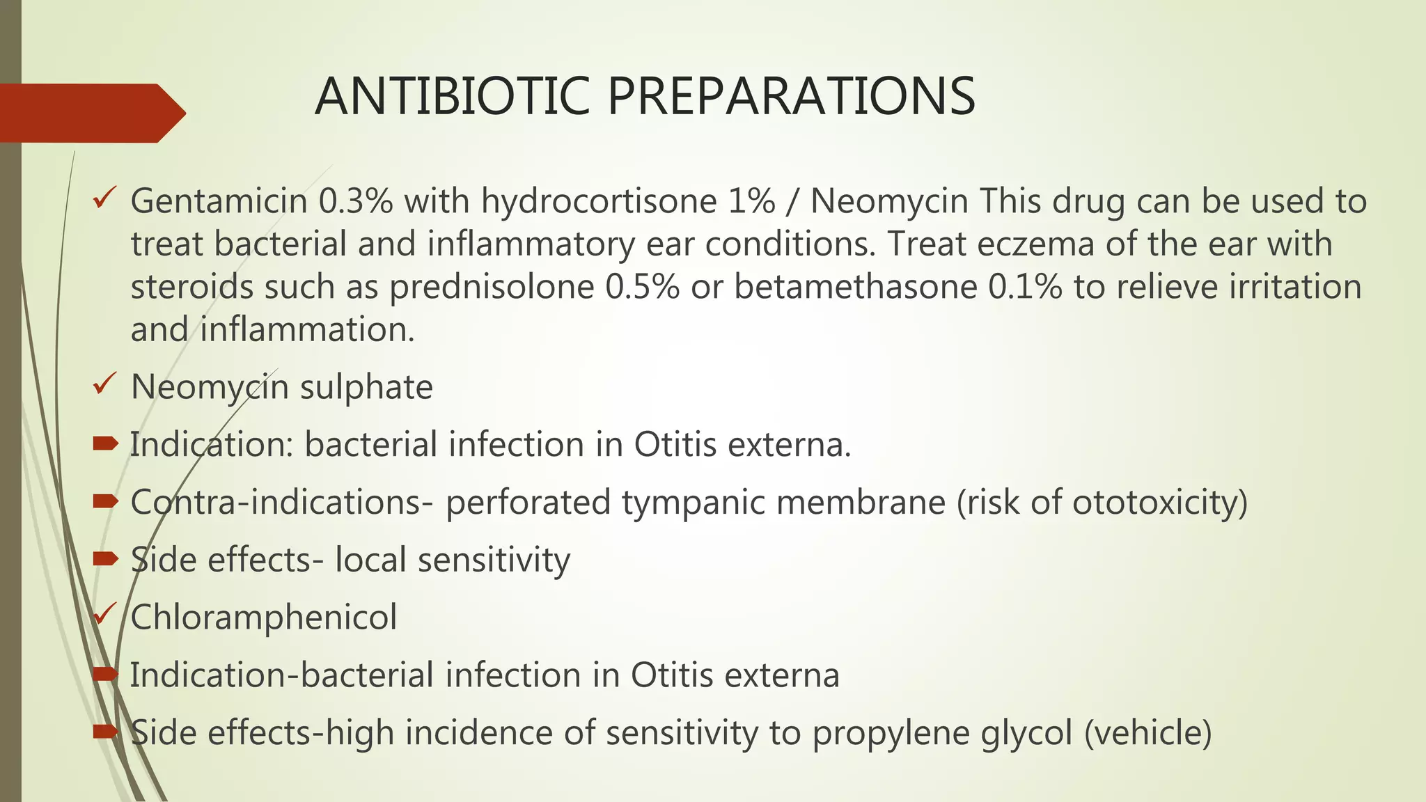 Drugs acting on the eye, ear and | PPTX