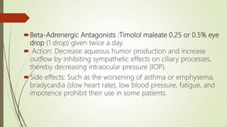 Drugs acting on the eye, ear and | PPTX