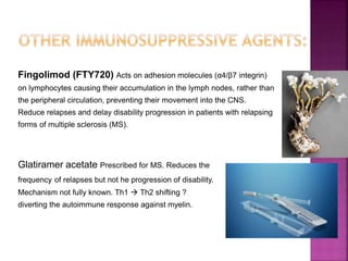 Drugs acting on the immune system | PPTX