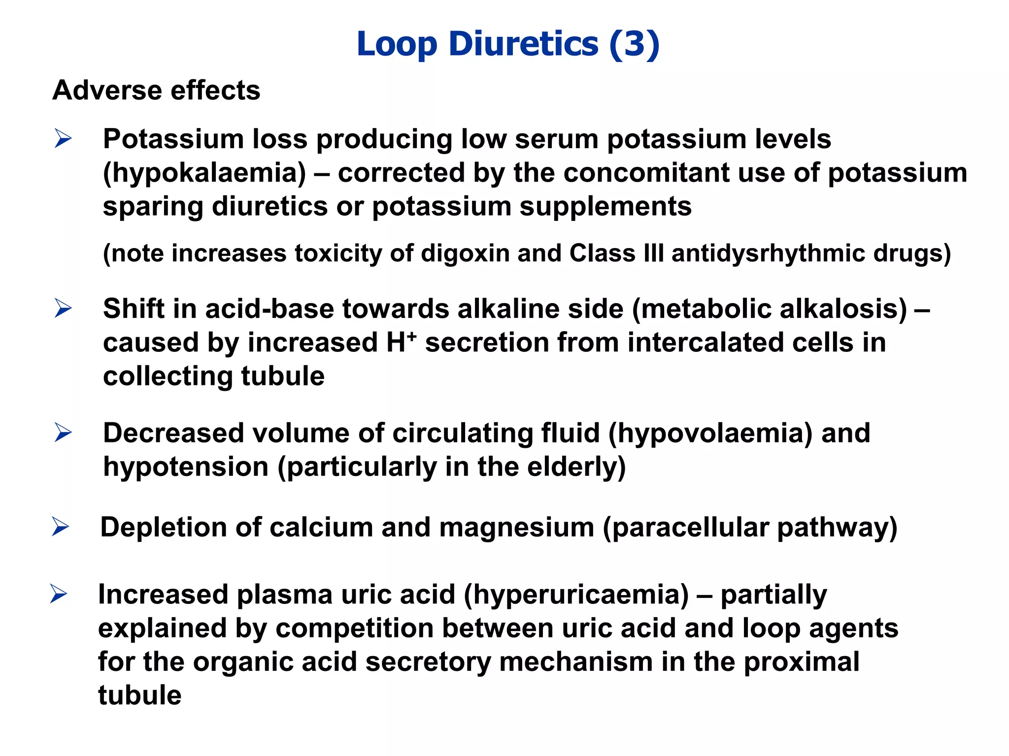 Drugs acting on the kidney lectures 1 and 2 | PDF