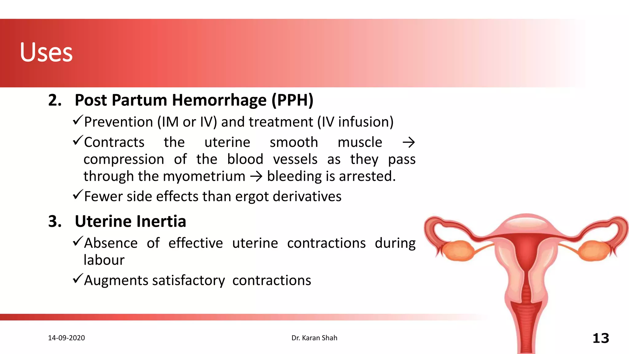 Drugs Acting On Uterus | PPTX